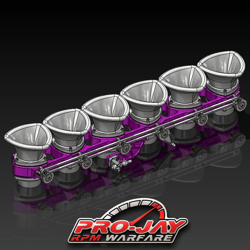 PRO-JAY MAZDA ROTARY 39B 6 ROTOR FULL PP THROTTLE BODY ( ITB ) X6 – Pro-jay