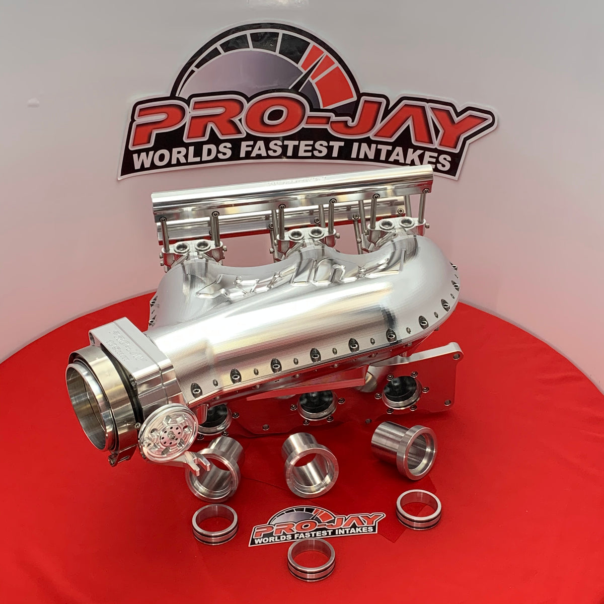 Pro-Jay Mazda 20B Full Peripheral 18 Injected Billet Bully Intake Mani ...