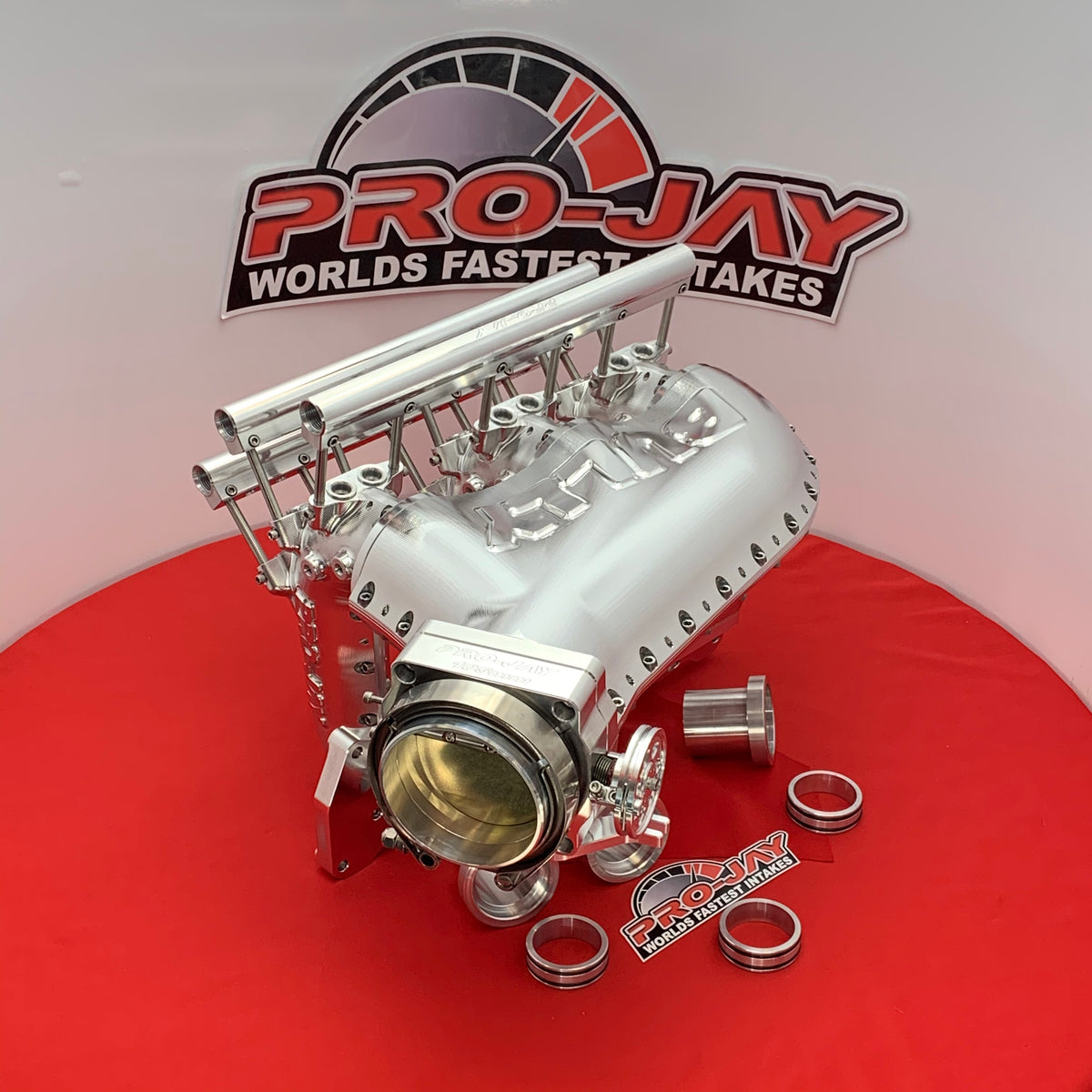 Pro-Jay Mazda 20B Full Peripheral 18 Injected Billet Bully Intake Mani ...