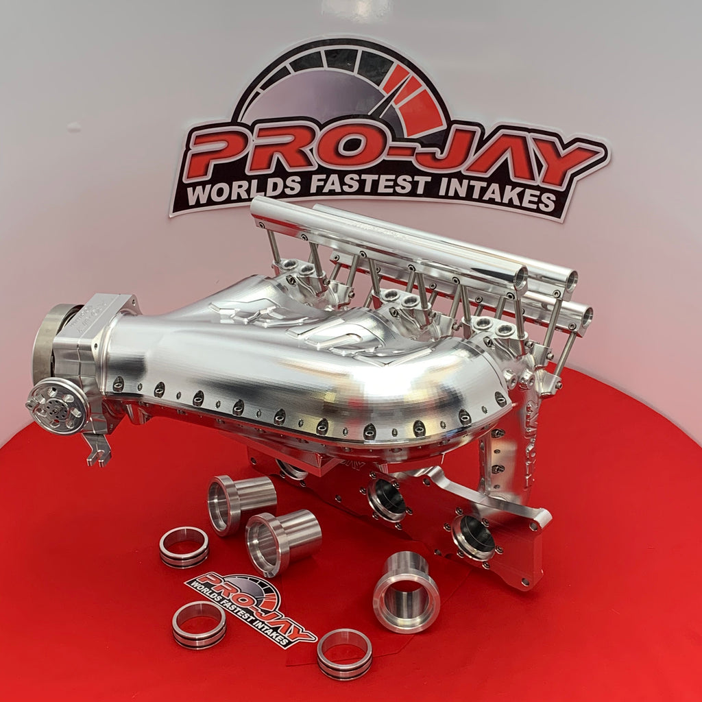 Pro-Jay Mazda 20B Full Peripheral 18 Injected Billet Bully Intake Mani ...