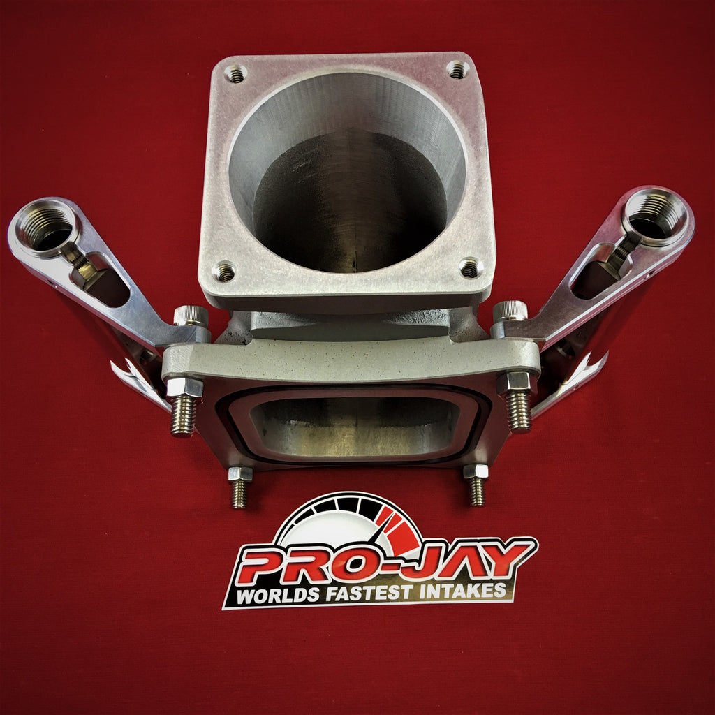 Pro-Jay Mustang Throttle Body Adapter (MTBA) Elbow 4 Injector Ports ...